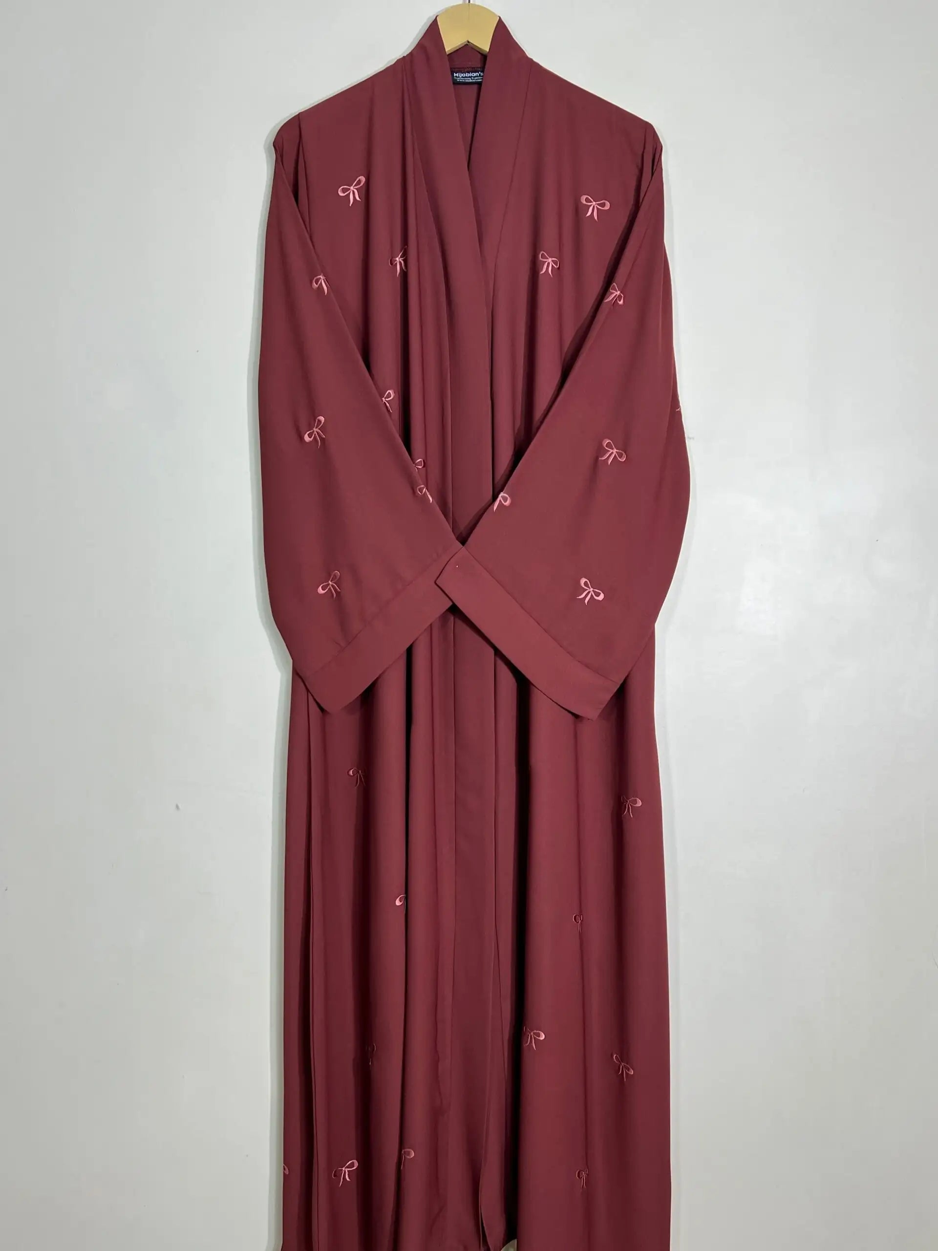 Rosewood - Classic Bow Abaya HJ1103 – Hijabians